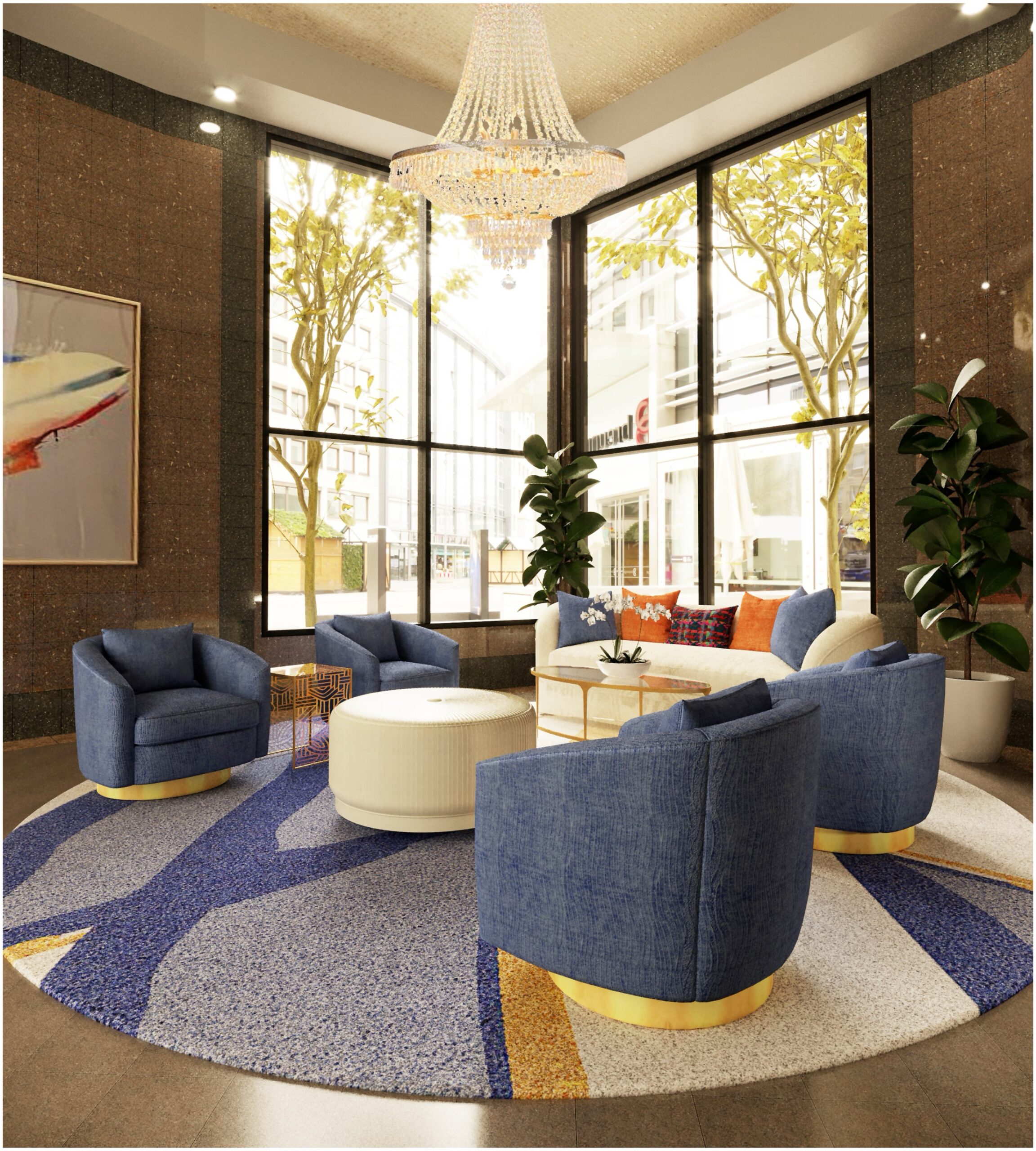 One Waterfront Tower - Lobby Design | CIH Design, LLC - Hawaii | Los ...